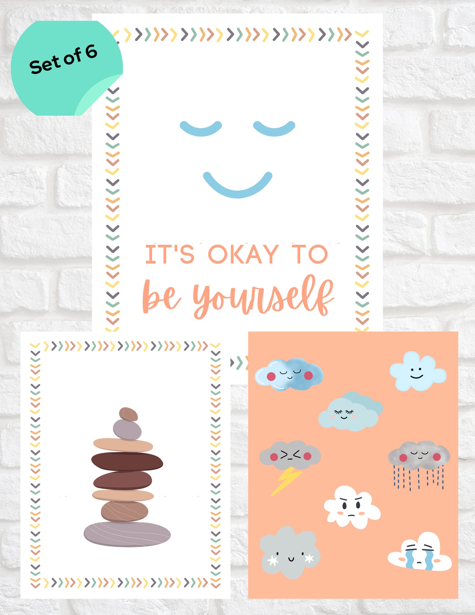 Calm Corner Bundle 6 Prints Classroom Signs Teacher - Etsy