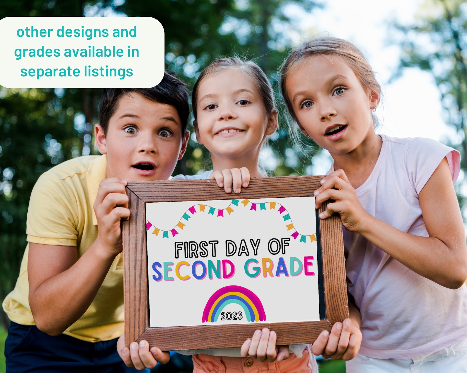 First Day of School Sign Printable, First Day of Third Grade, Teacher ...