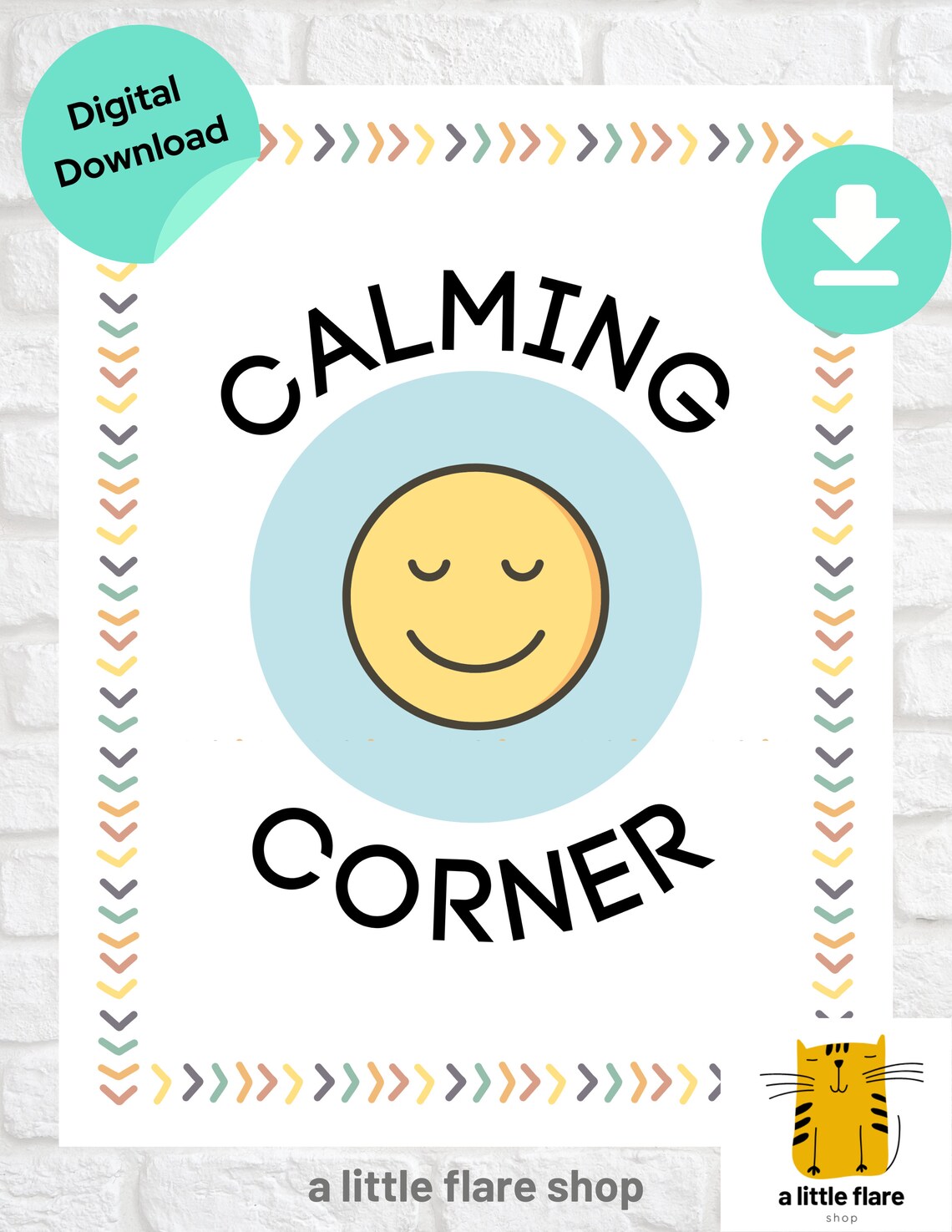 Calm Corner Bundle 6 Prints Classroom Signs Teacher - Etsy