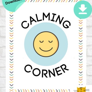 Calm Corner Bundle, 6 Prints, Classroom Signs, Teacher Classroom Décor ...