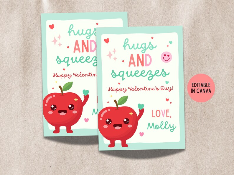 Classroom Valentines, Applesauce Valentines Day Favors, Hugs and ...