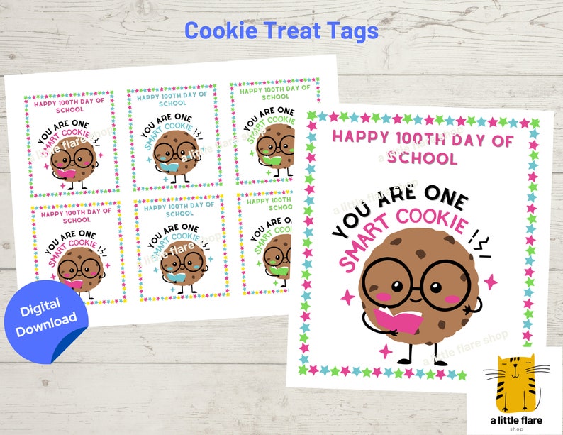100 Days of School, Happy 100 Days, Printable Handprint Art, Teacher ...