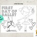 First Day of Ballet Sign & Coloring Page Bundle, First Day of Dance ...