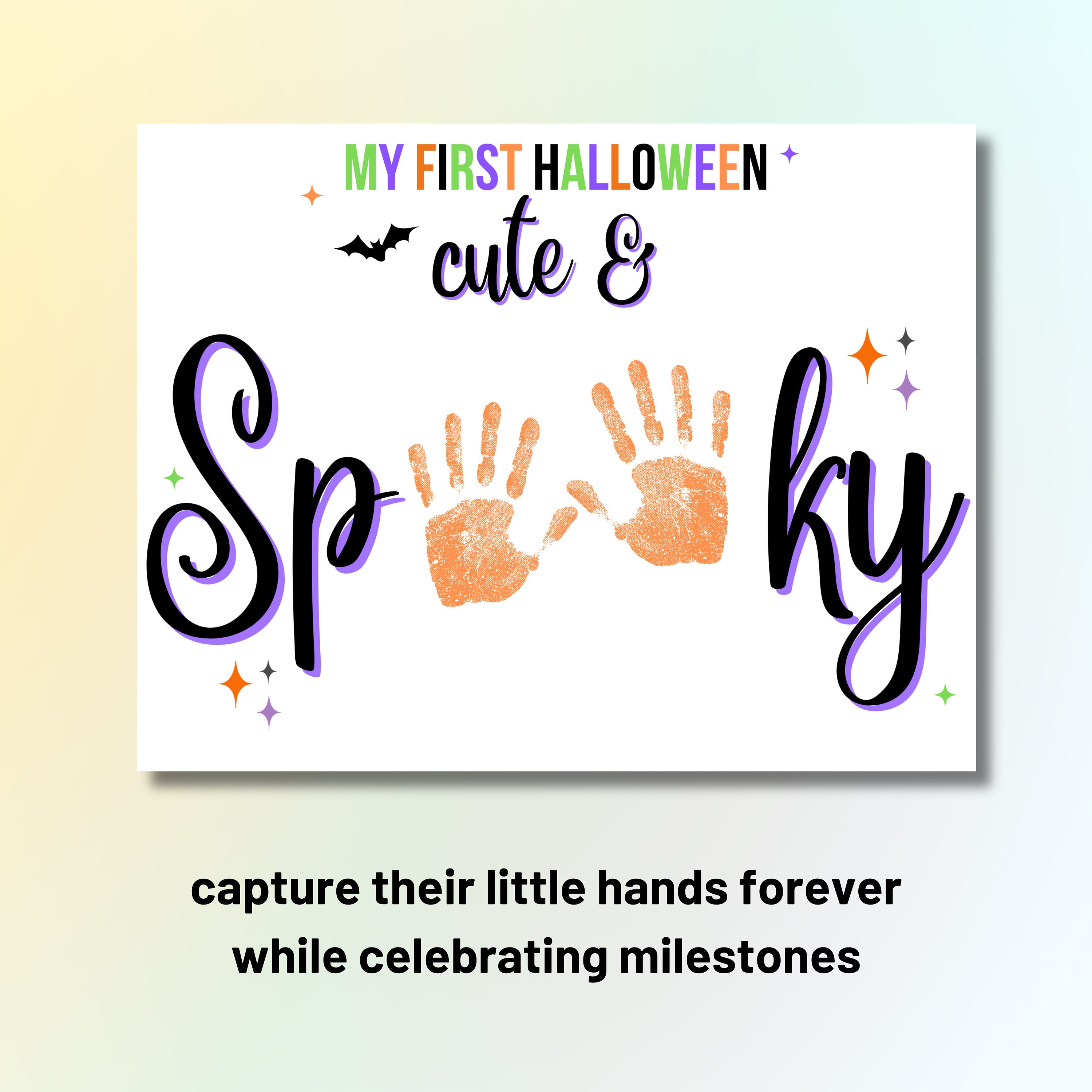 Halloween Handprint Craft, Halloween Handprint Art, Trick or Treat ...