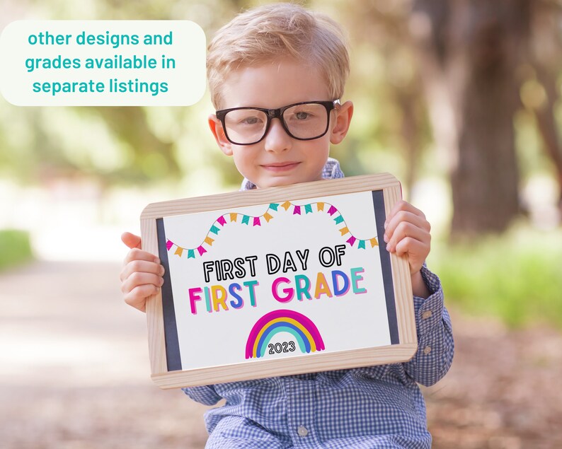 First Day of School Sign Printable, First Day of First Grade, First ...