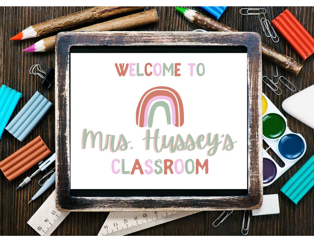 Classroom Welcome Sign Custom Print, Teacher Sign, Classroom Décor - Etsy