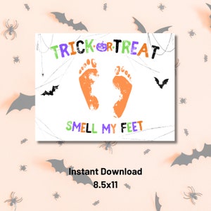 Halloween Handprint Craft, Halloween Handprint Art, Trick or Treat ...