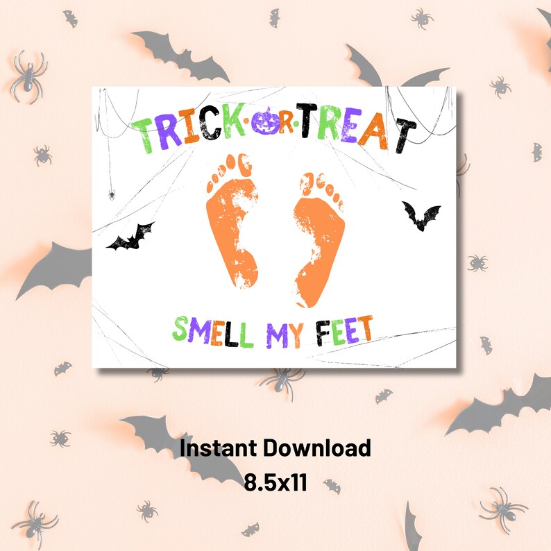 Halloween Handprint Craft, Halloween Handprint Art, Trick or Treat ...