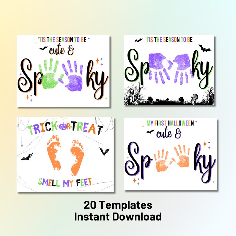 Halloween Handprint Craft, Halloween Handprint Art, Trick or Treat ...