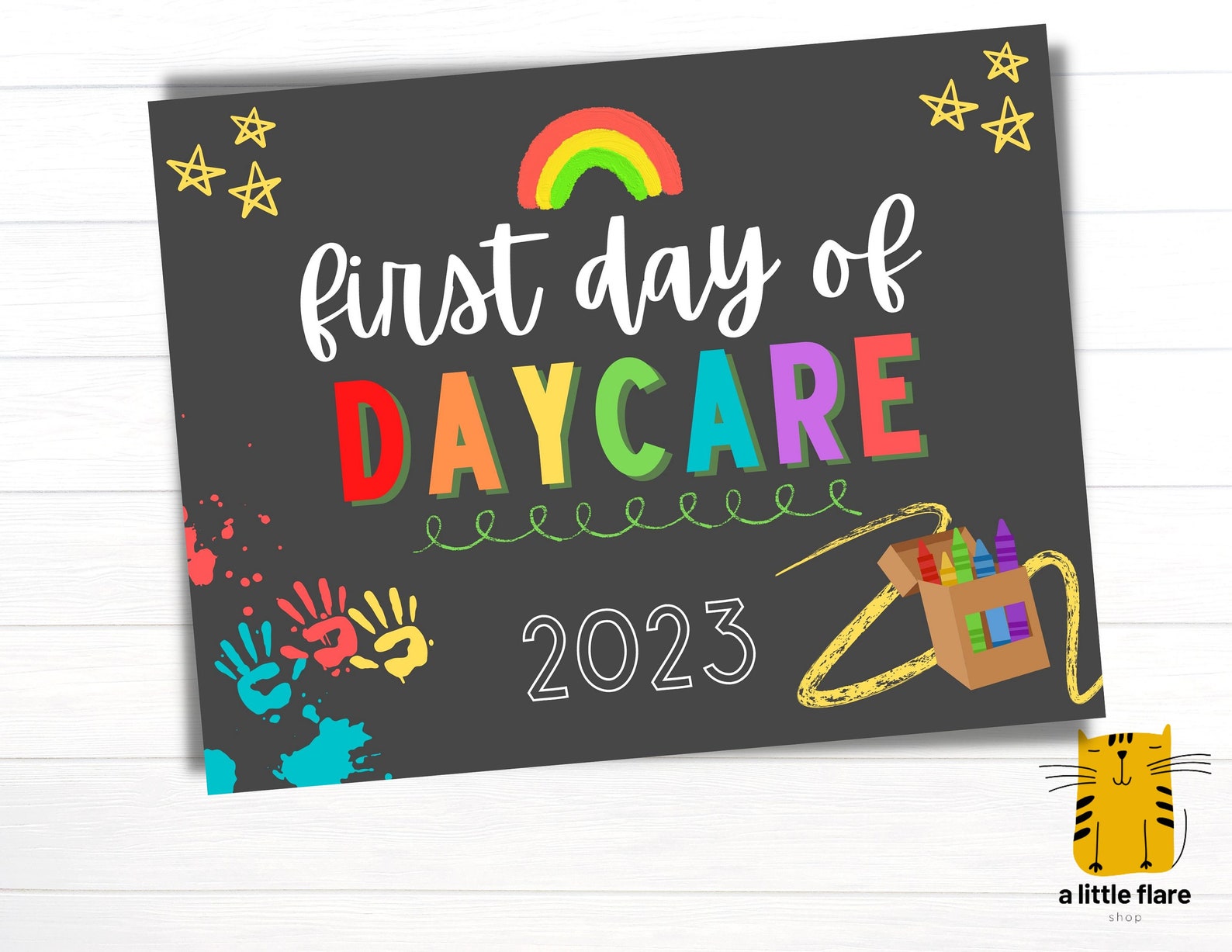 First Day of Daycare Sign Printable Daycare Sign Instant - Etsy