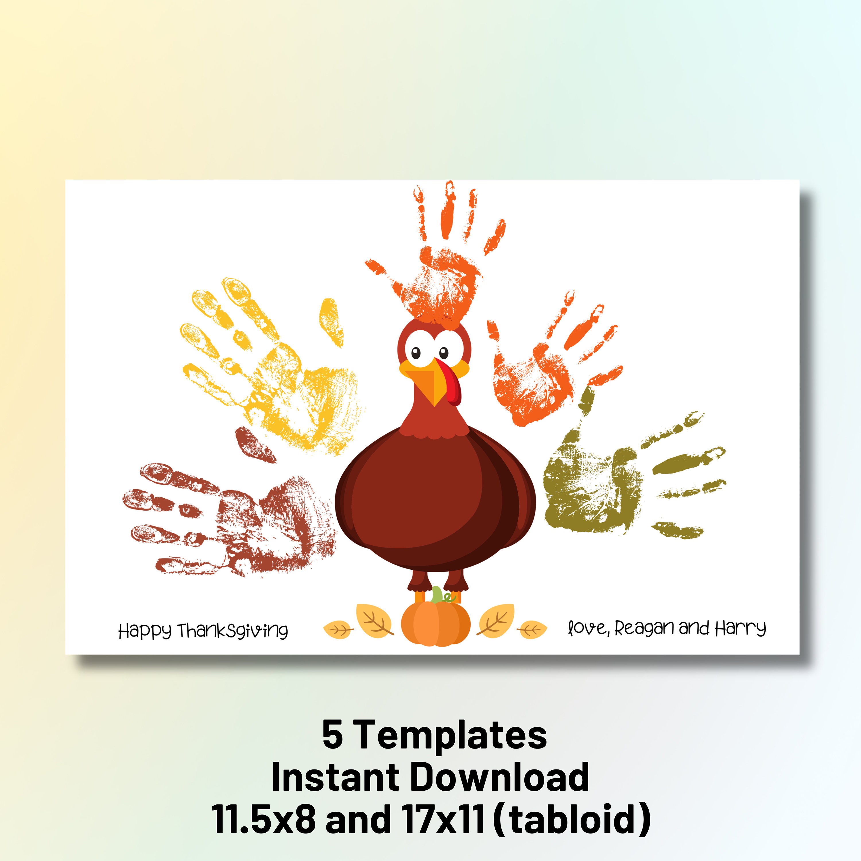 Thanksgiving Handprint Craft, Thanksgiving Handprint Art, Turkey Craft ...