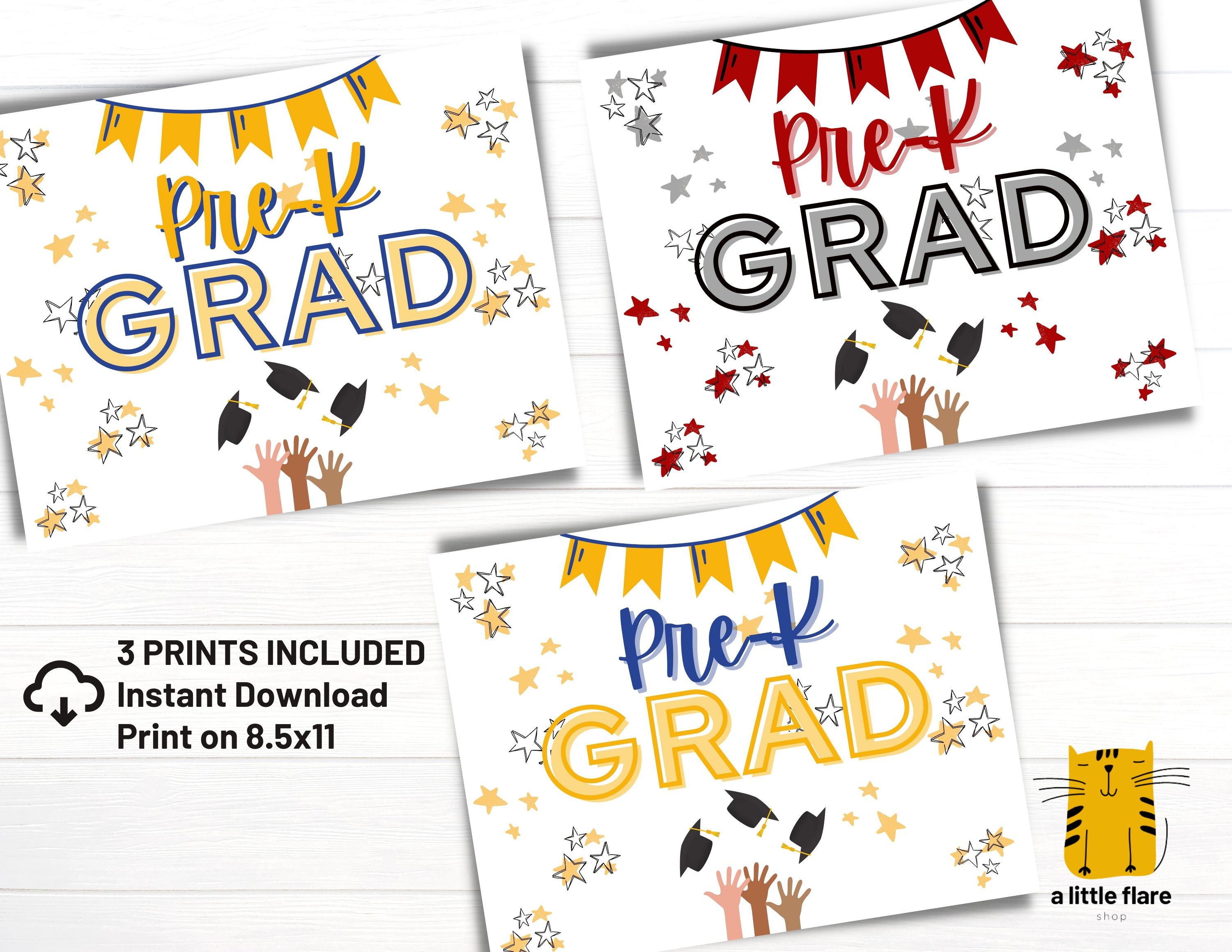 Pre K Grad Sign, Printable Graduation Sign, Graduation, Class of 2023 ...