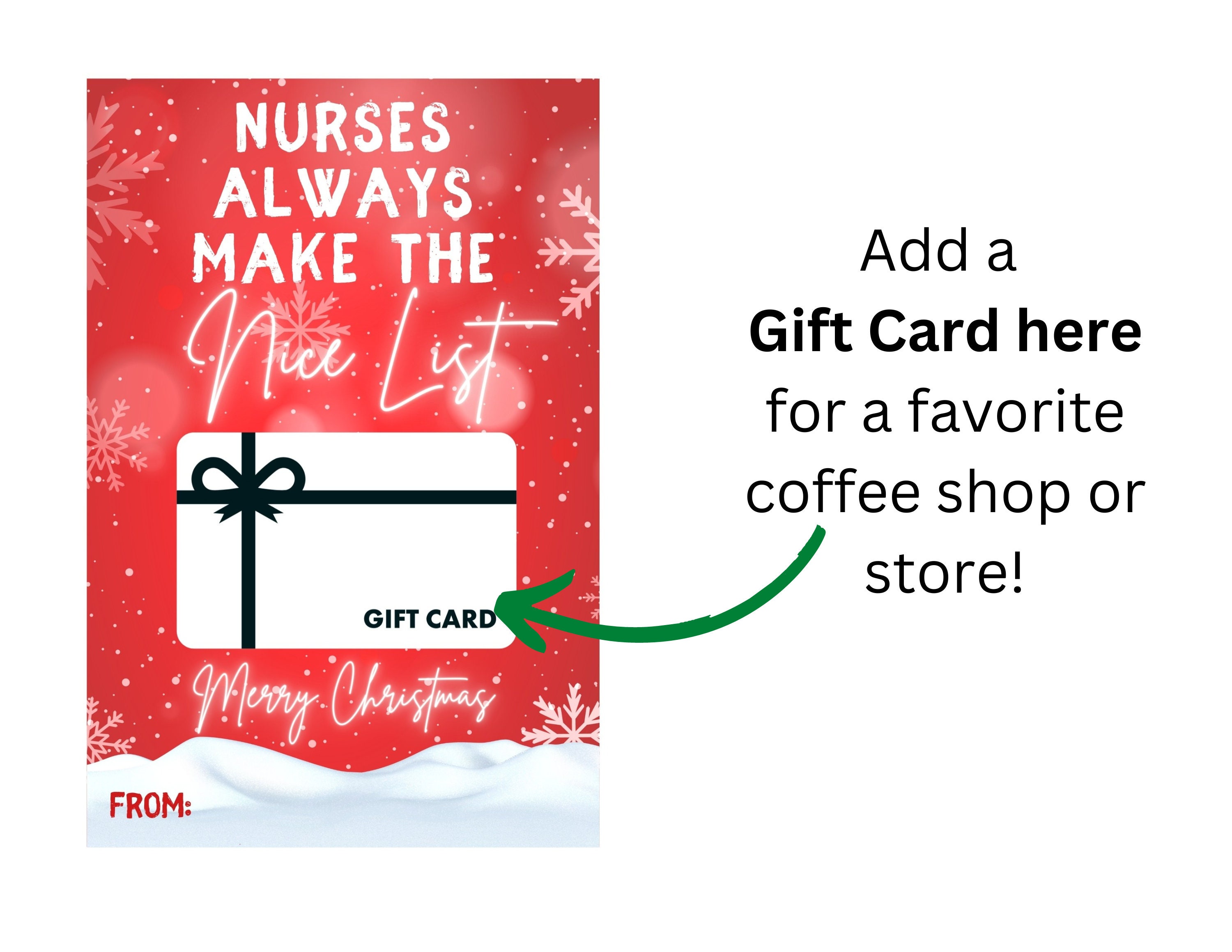 Nurse Gift Card Holder Printable Nurses Always Make the Nice - Etsy