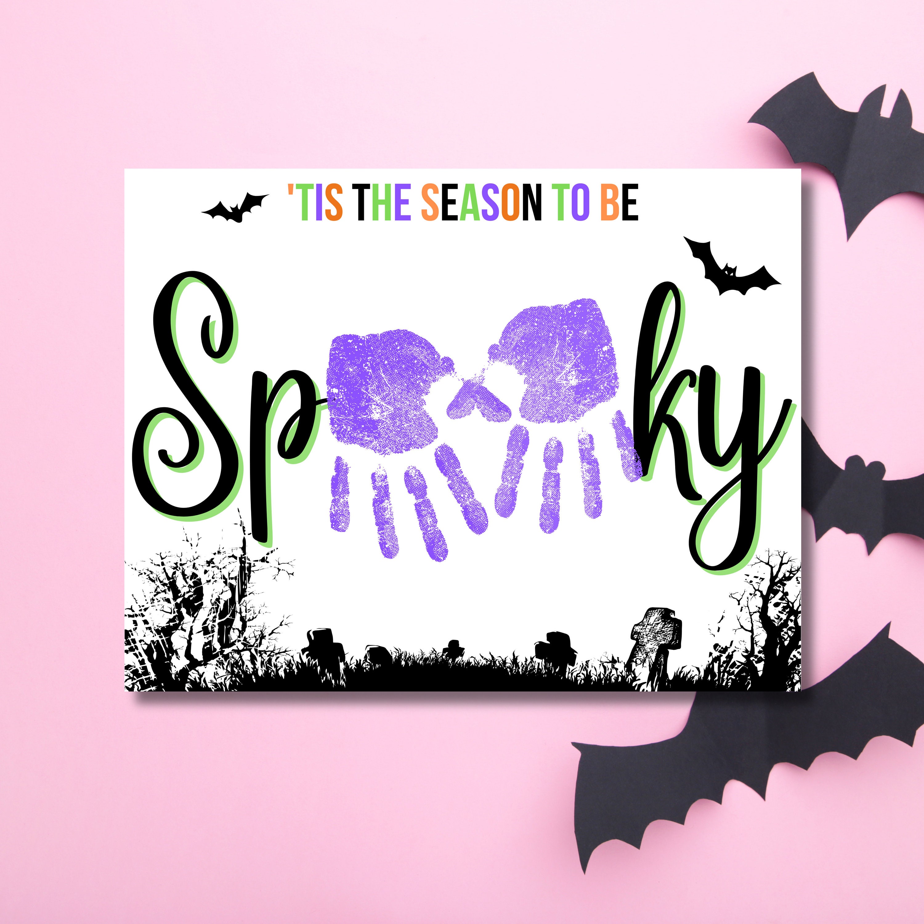Halloween Handprint Craft, Halloween Handprint Art, Trick or Treat ...