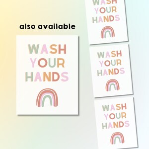 Classroom Decor, Wash Your Hands Sign, Back to School Digital Prints - Etsy