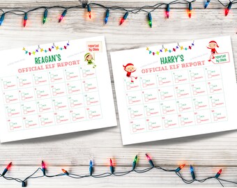 Santa Report Cards - Etsy