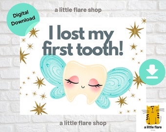 Tooth Fairy Tooth Fairy Sign I Lost My First Tooth Sign - Etsy