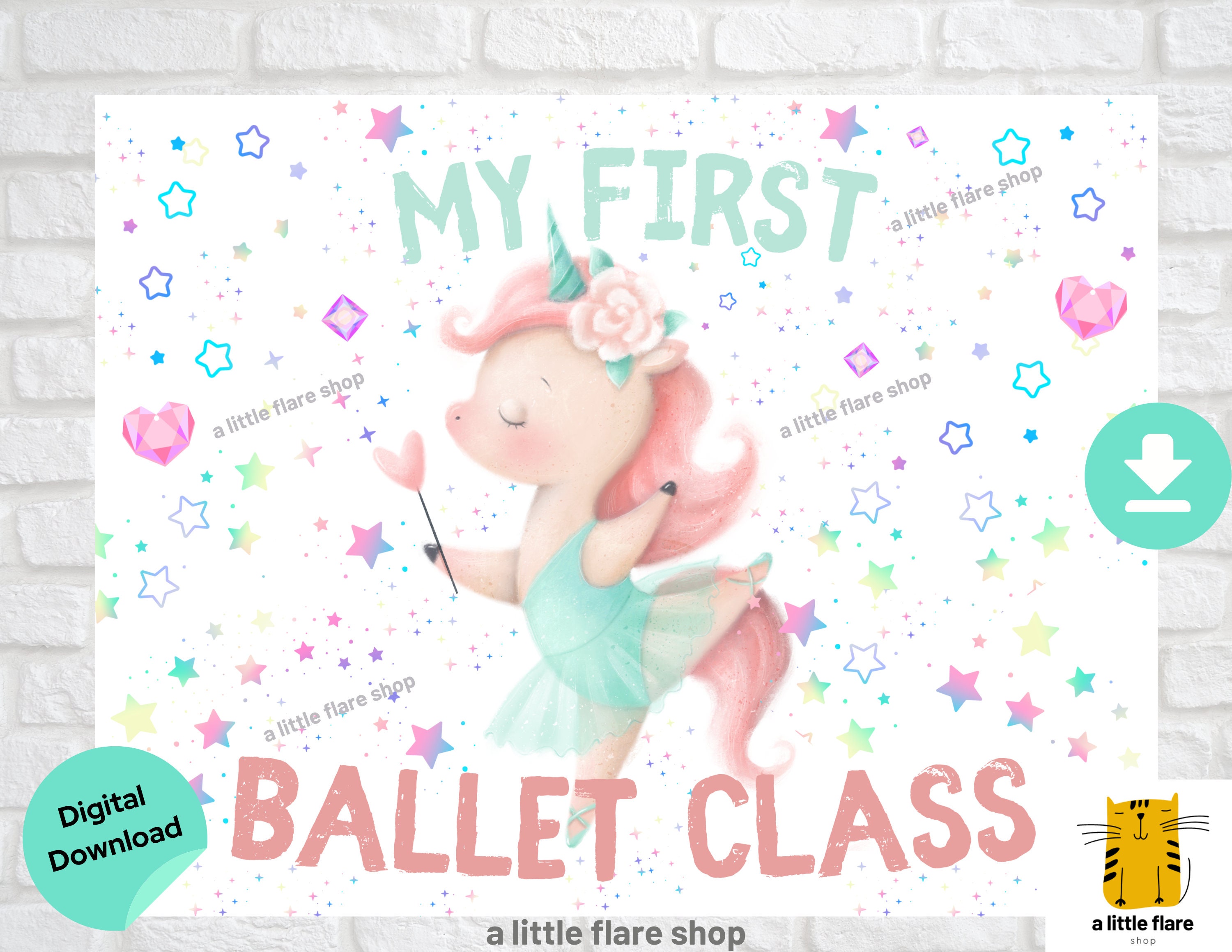 First Day of Ballet Sign, First Day of Dance Class, First Day Ballet ...