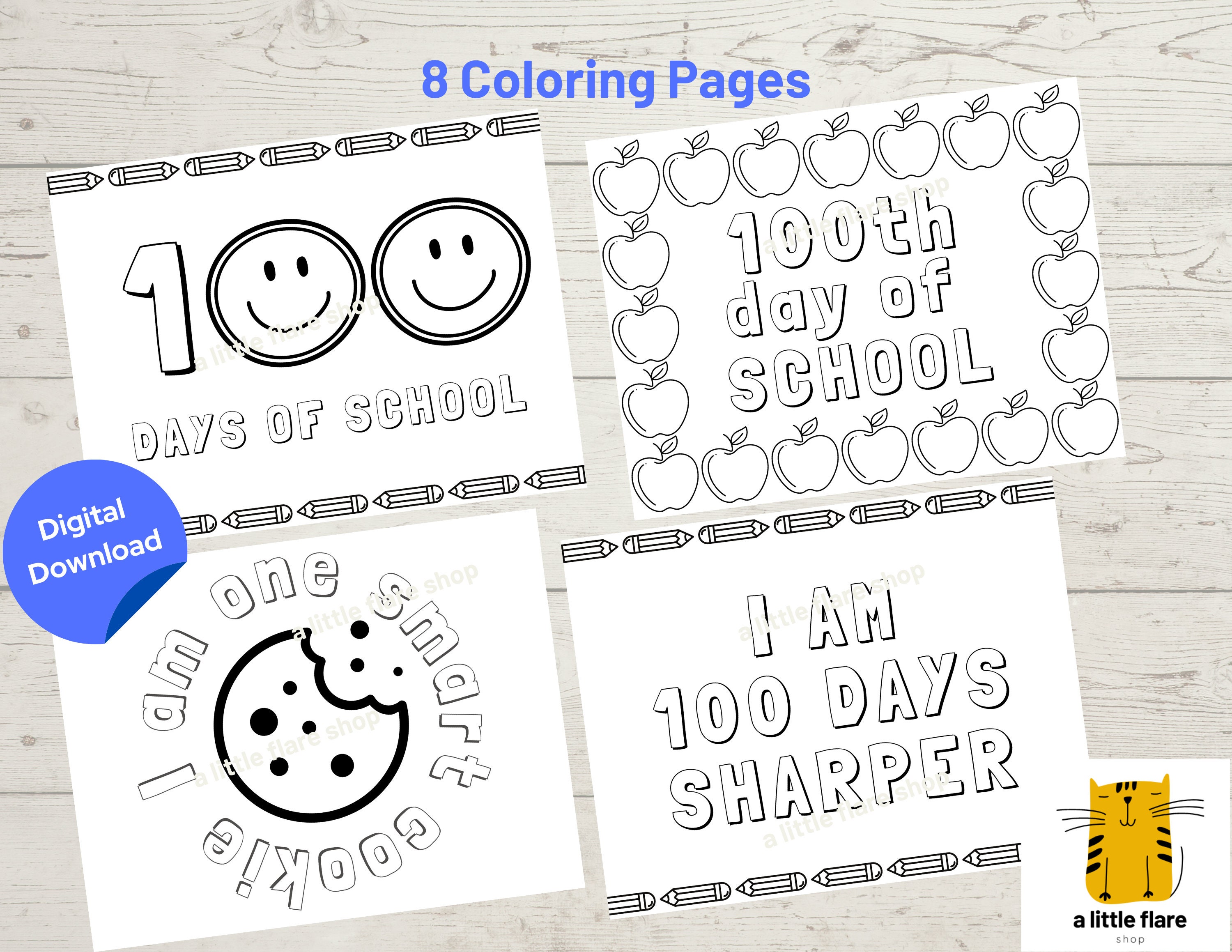 100 Days of School, Happy 100 Days, Printable Handprint Art, Teacher ...