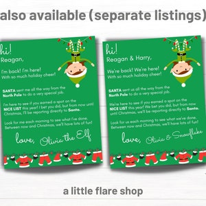 Elf Report Card Elf Official Report Custom Digital File Elf - Etsy