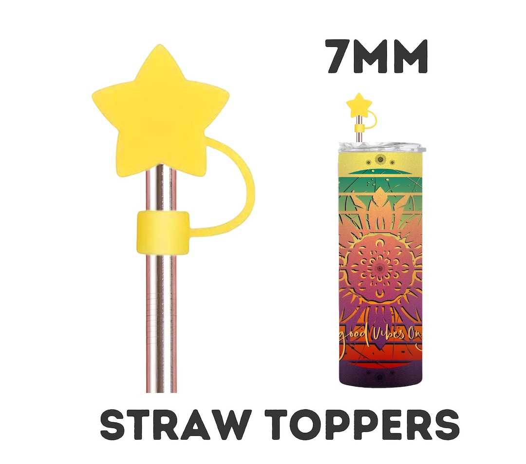 Star Straw Topper, Straw Covers, Straw Charms, Straw Caps, Not for ...
