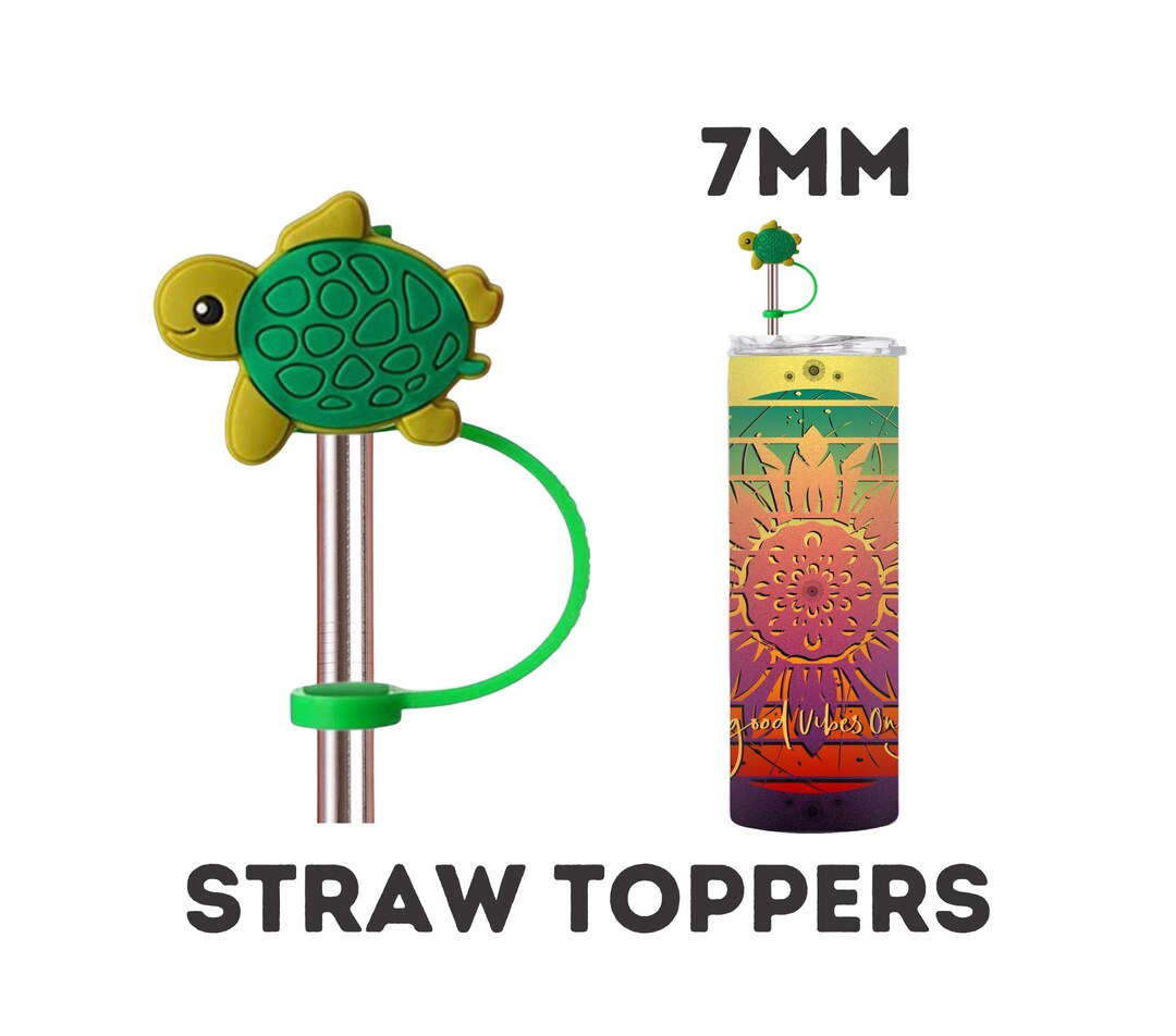 Turtle Straw Topper, Straw Cover, Straw, Ocean Straw Topper, Straw ...