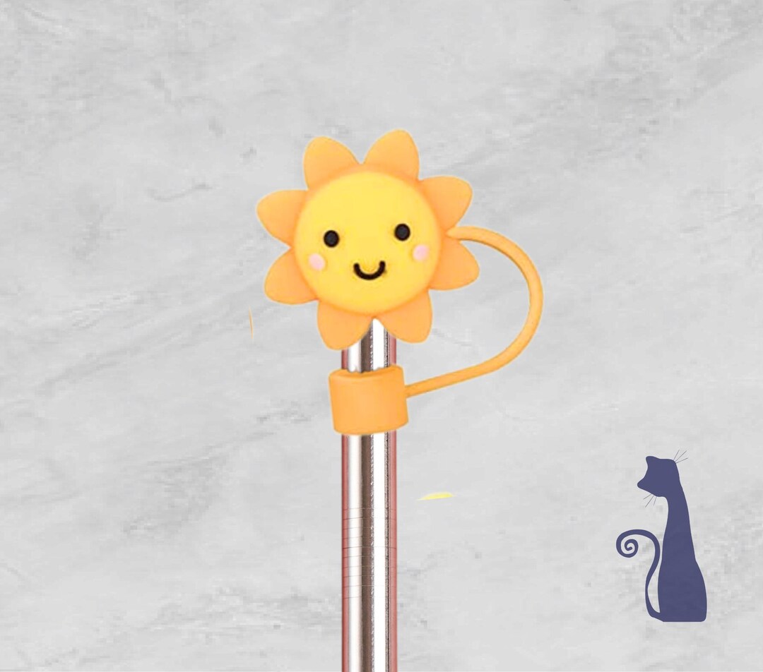 Sun Straw Topper, Straw Cover, Straw Charm, Straw Cap, Straw Topper ...