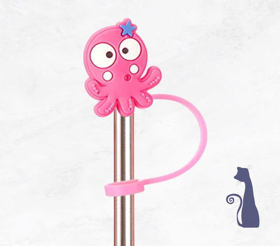 Octopus Straw Topper, Straw Cover, Fish Straw Topper, Ocean Straw ...