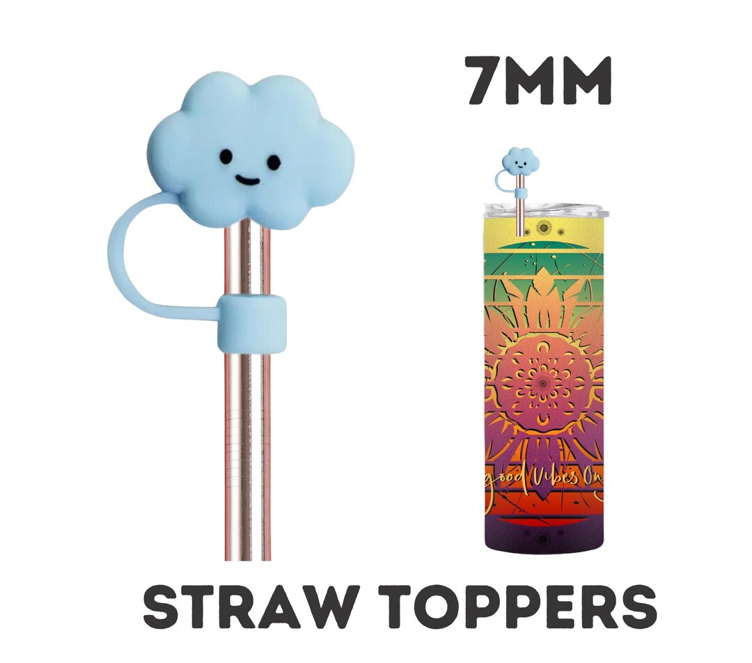 Cloud Straw Topper, Straw Topper, Straw Cover, Straw Charm, Blue Cloud ...