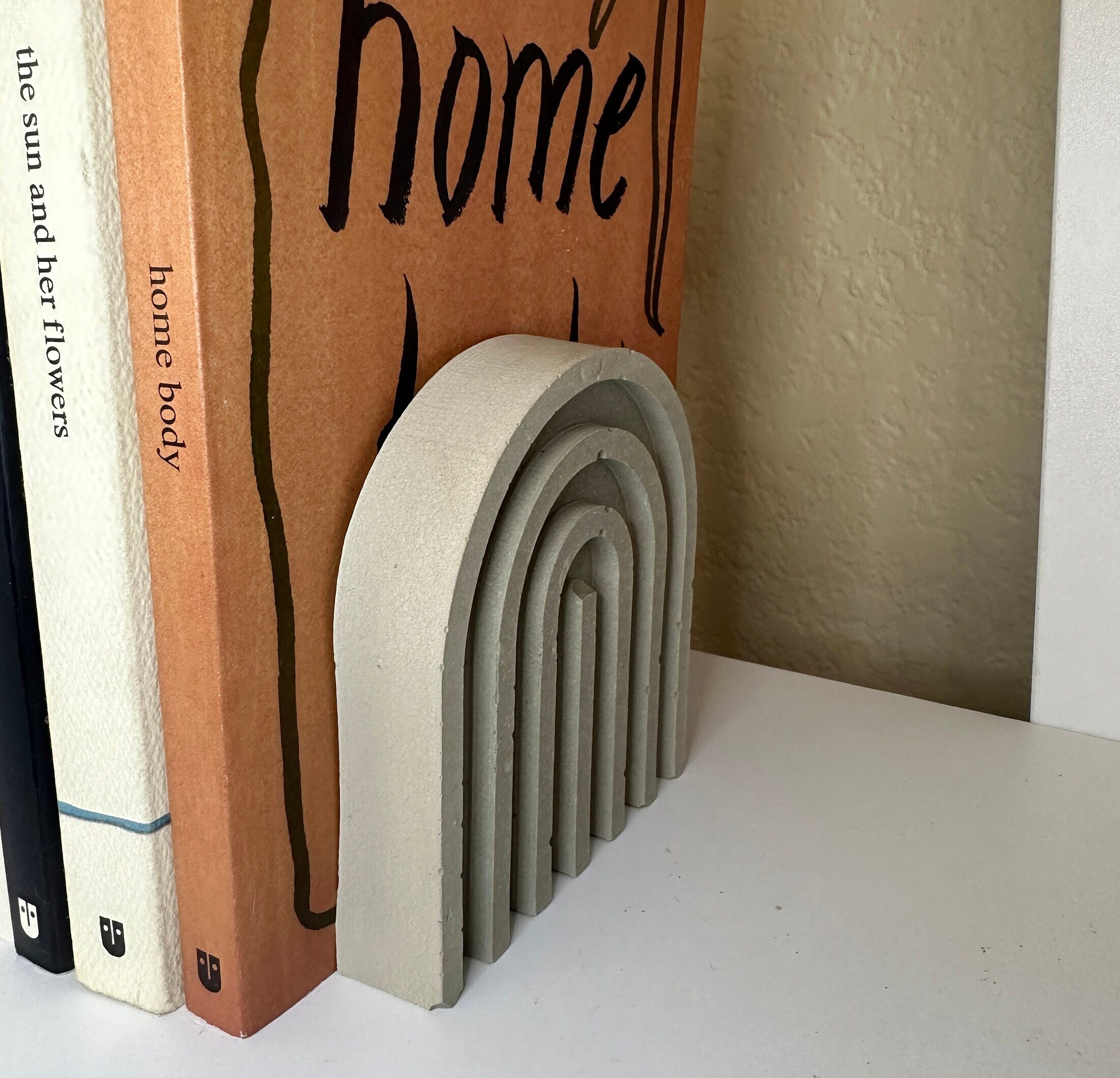 Concrete Bookend | Concrete Arch | Arch Bookend | Modern Bookend | Arch ...
