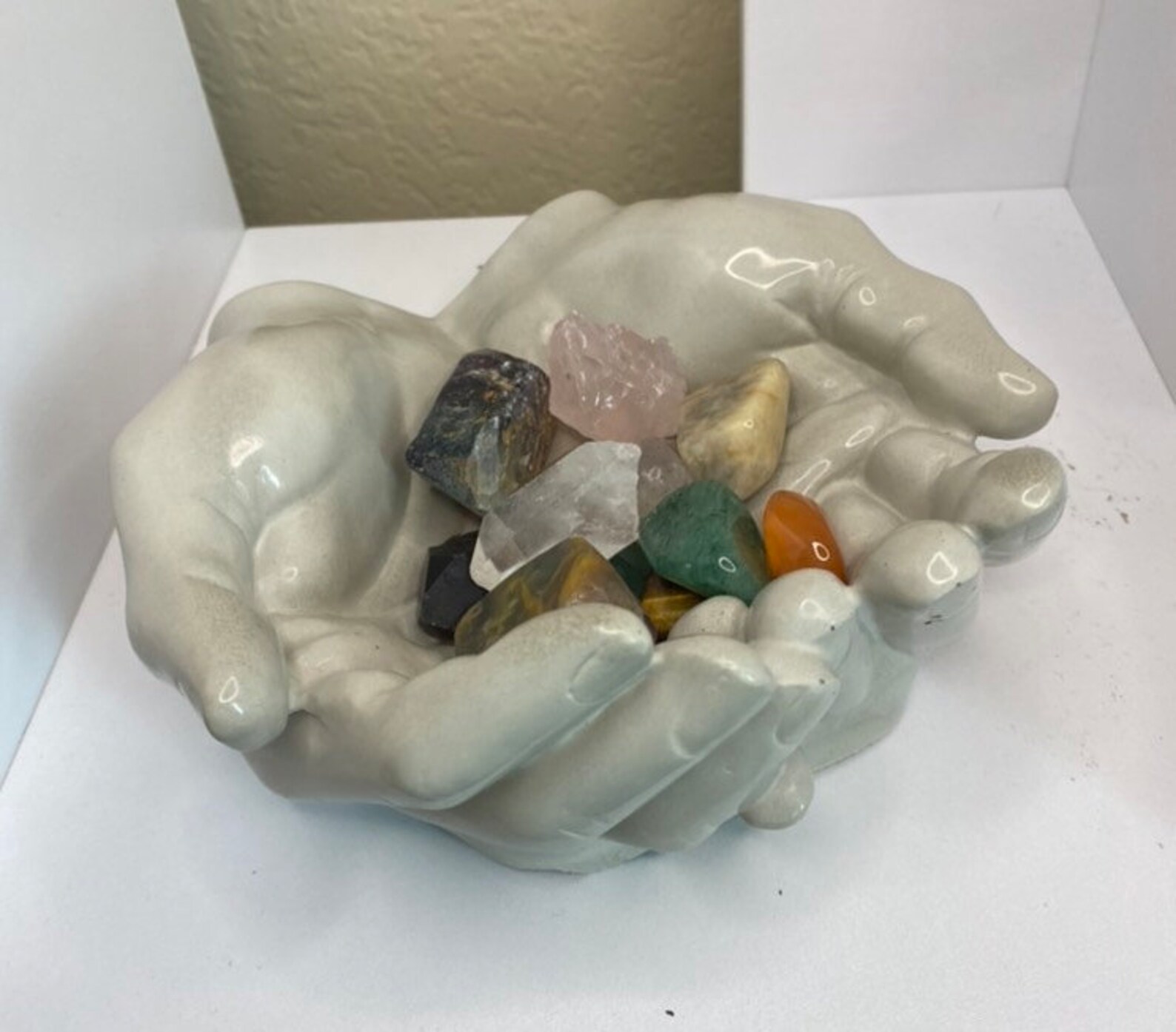 Large Concrete Hands | Concrete Catchall | Jewelry Holder | Concrete ...