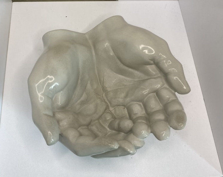 Large Concrete Hands | Concrete Catchall | Jewelry Holder | Concrete ...