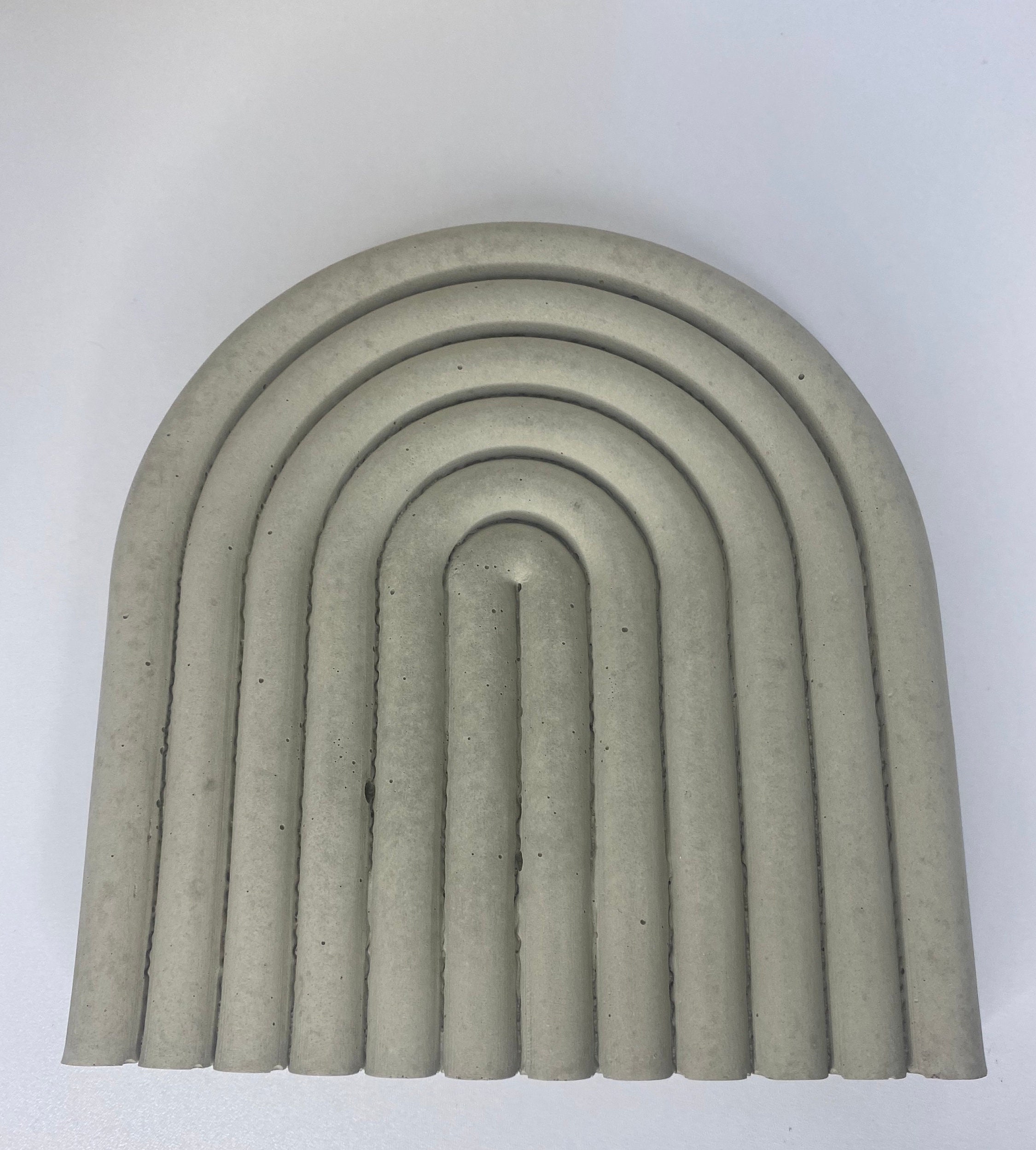 Large Concrete Bookend | Concrete Arch | Arch Bookend | Modern Bookend ...