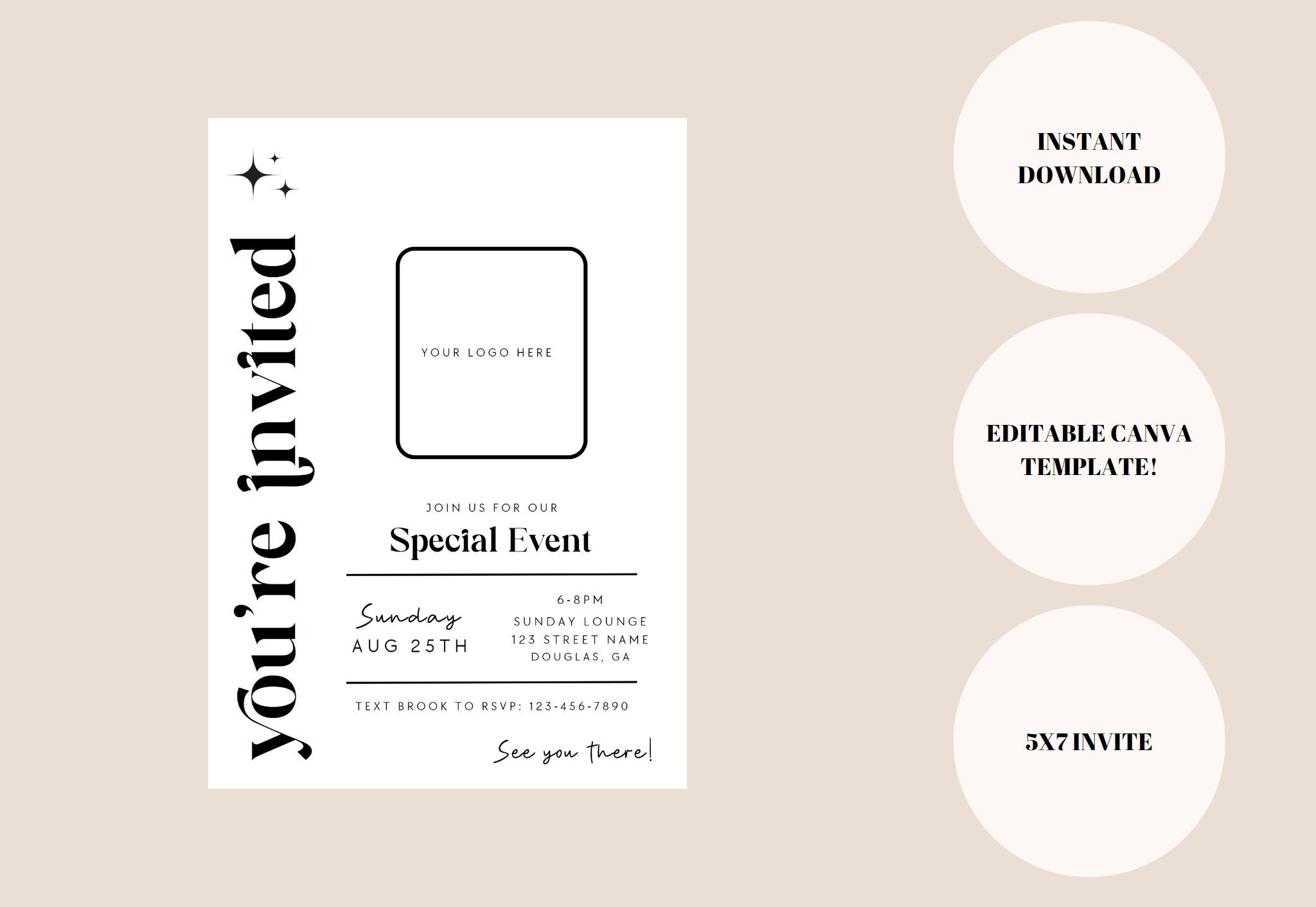 Modern Business Invitation, Special Event Invite, Grand Opening, Social ...