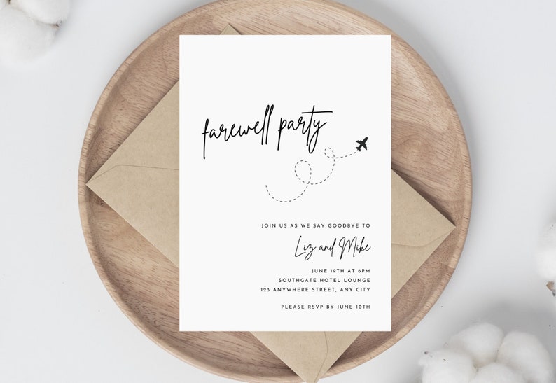 Farewell Party Invitation, Going Away Party, See You Later, Moving ...