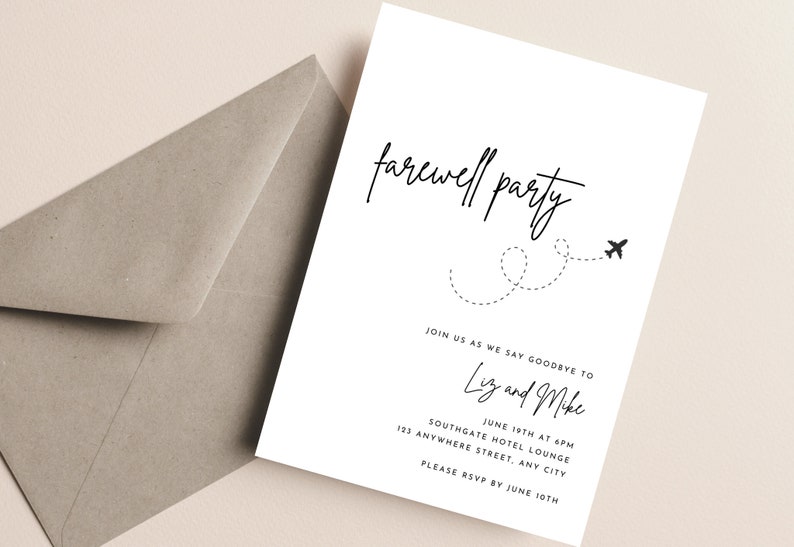 Farewell Party Invitation, Going Away Party, See You Later, Moving ...