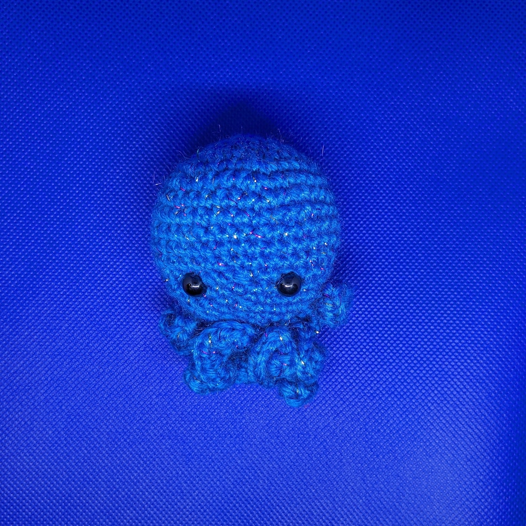 Sparkly Blue Crocheted Octopus Amigurumi - Etsy