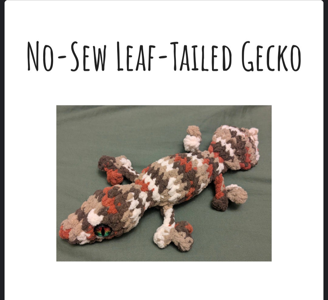 No-sew Leaf-tailed Gecko Crochet Pattern - Etsy