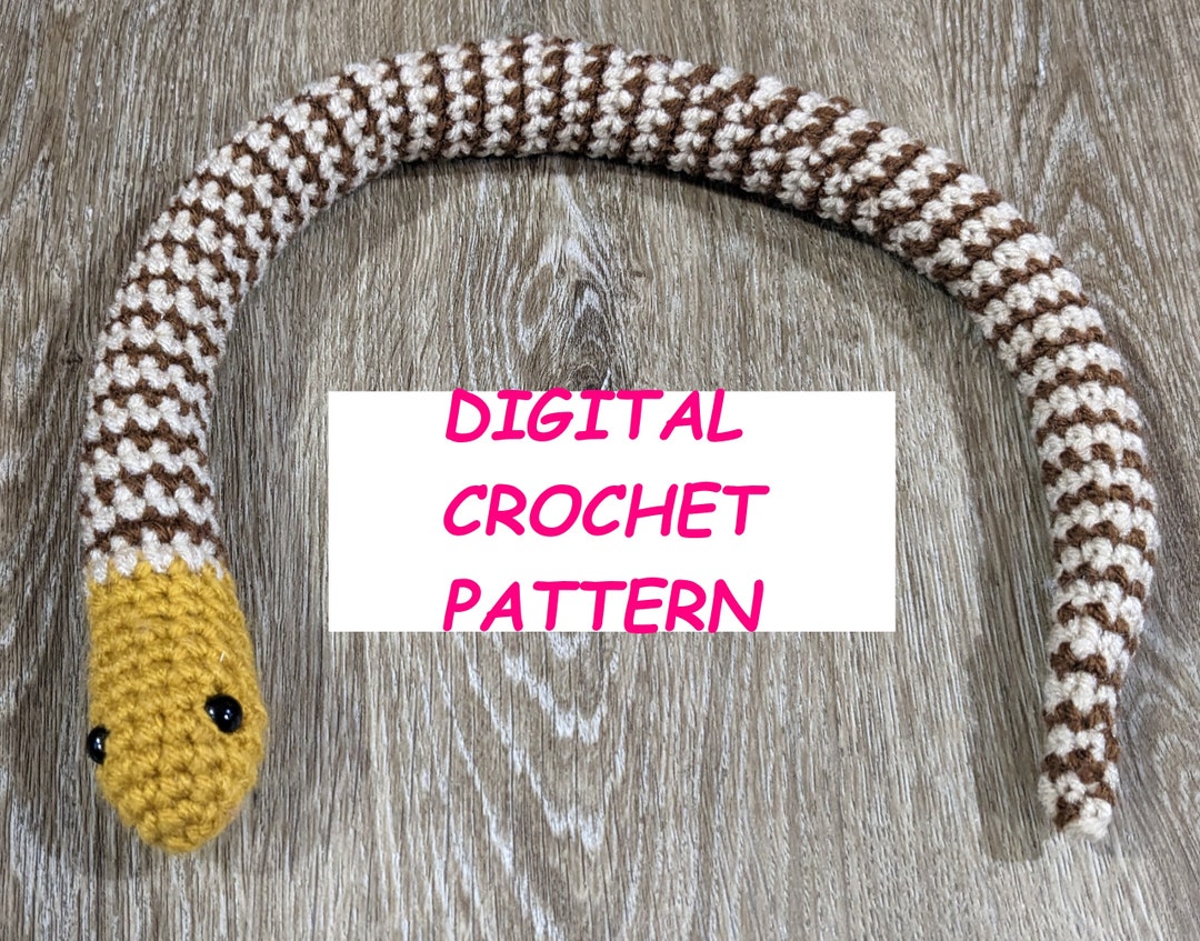 CROCHET PATTERN - Woma Python - Digital Downloadable PDF File - Etsy