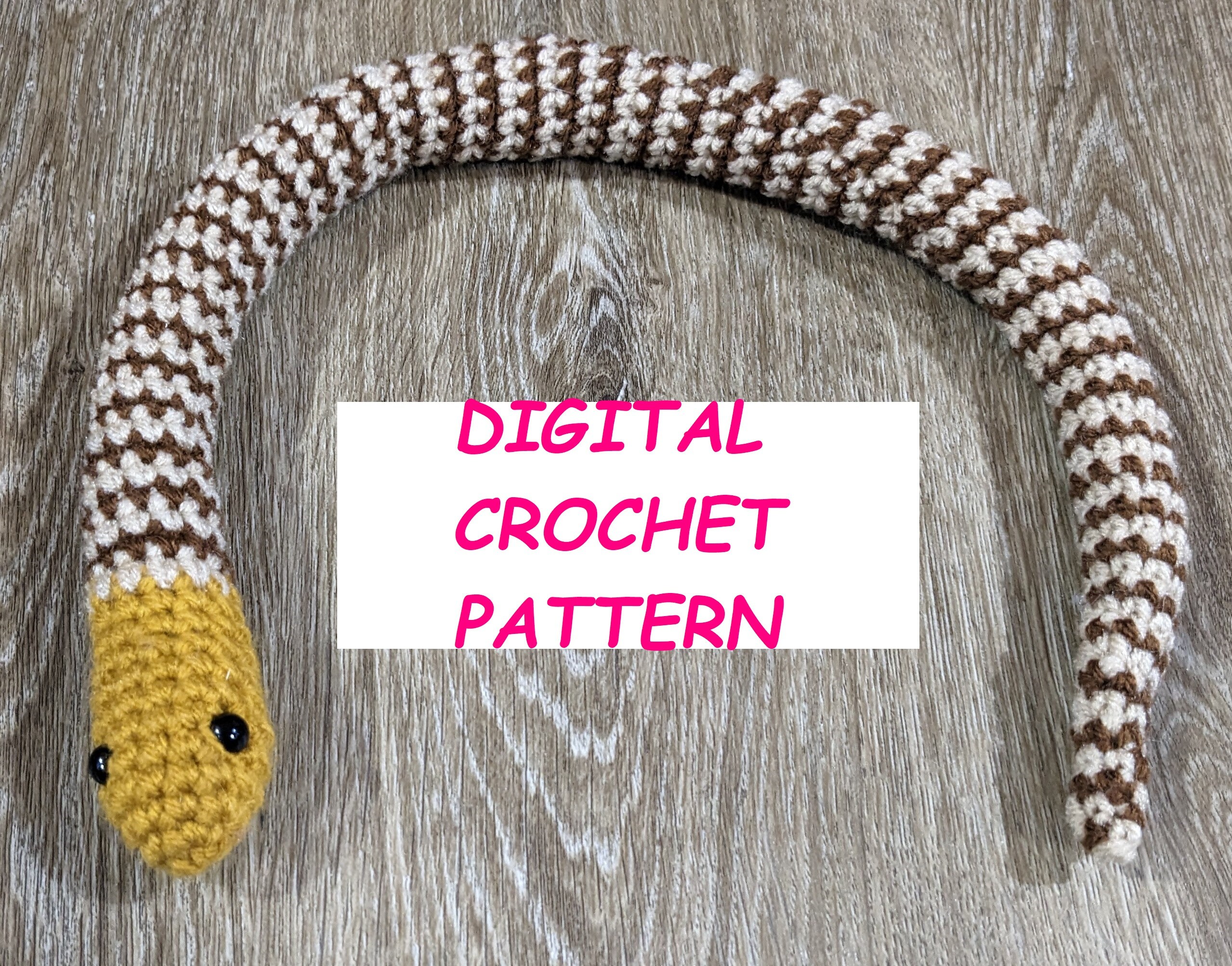 CROCHET PATTERN Woma Python Digital Downloadable PDF File - Etsy