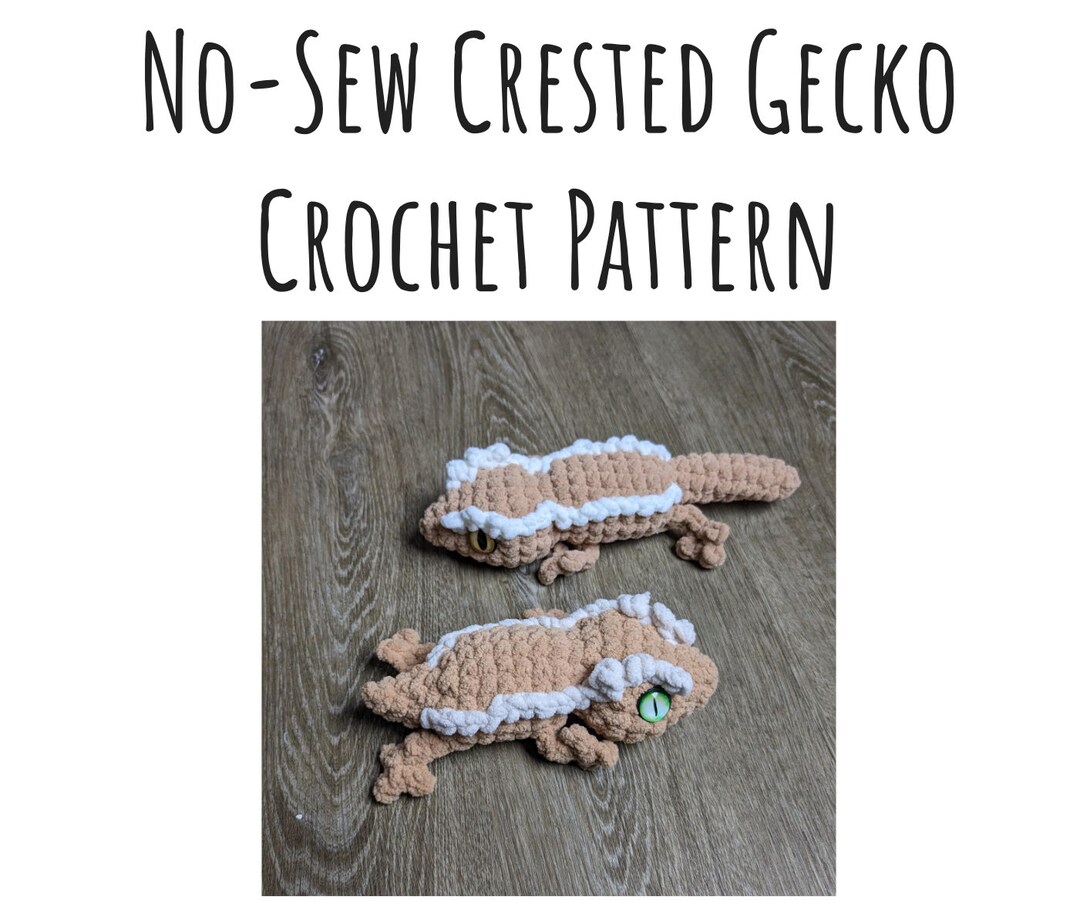 No-sew Crested Gecko Crochet Pattern - Etsy