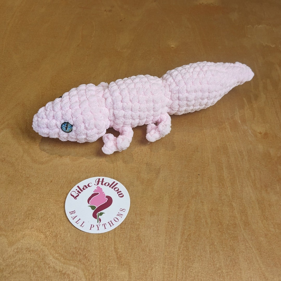 Light Pink Leopard Gecko Crocheted Plush Gift for Boy Gift for Girl ...