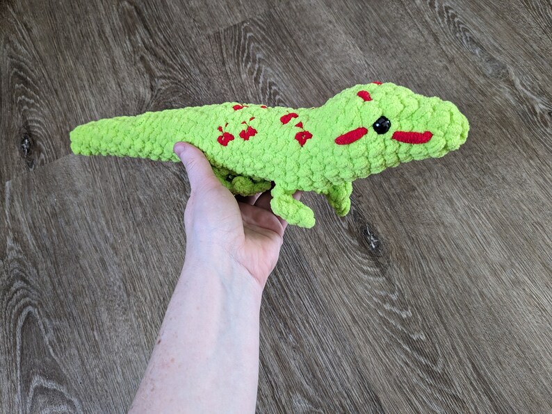 Day Gecko Crochet Pattern Low-sew No-sew, Sewing Optional, Easy ...