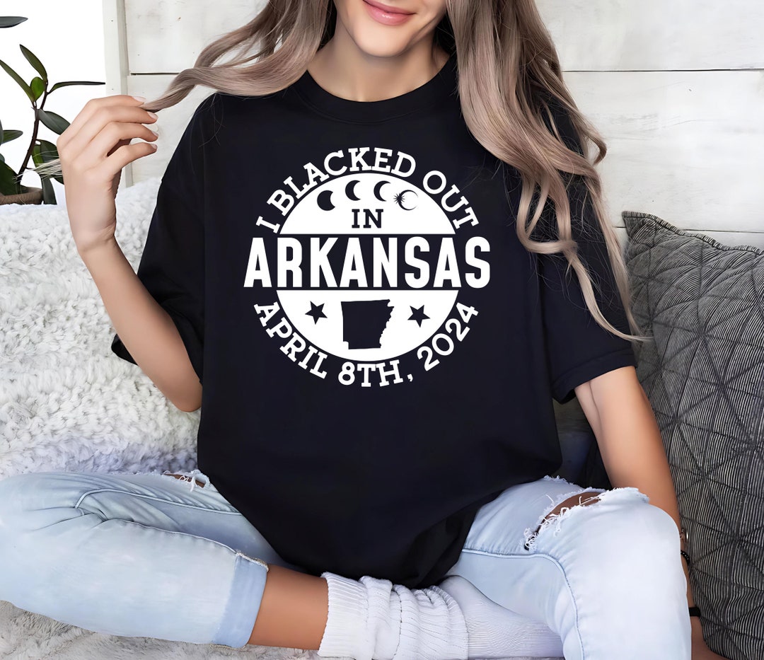 I Blacked Out in Arkansas Shirt, Arkansas Eclipse Shirt, Celestial ...