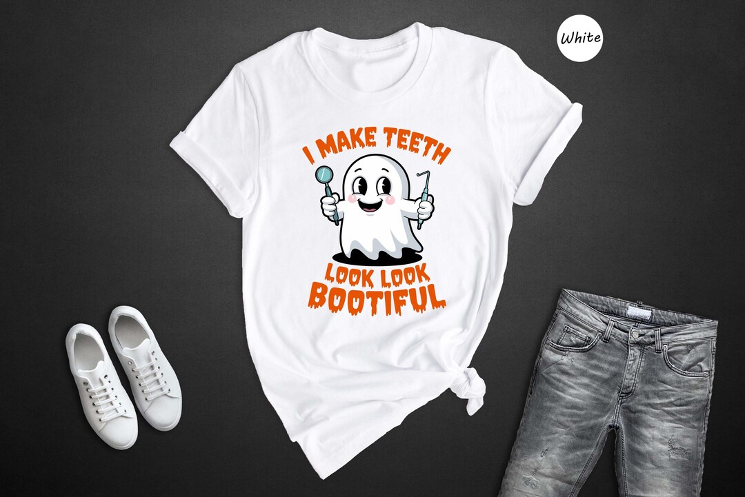 Bootiful Teeth Dental Halloween Shirt, Funny Dentist Tee - Etsy