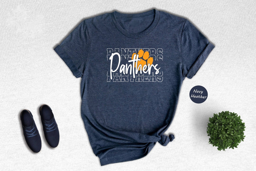 Panthers Team Spirit Shirt, Mascot Fan Tee - Etsy