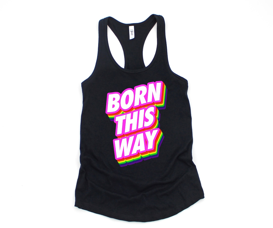Born This Way Lgbt Tank Top, Pride Month Tank Top, Rainbow Pride Tank ...