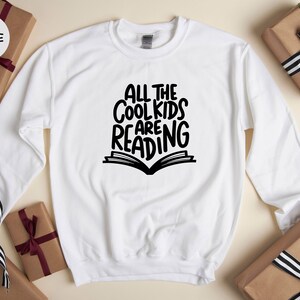 All the Cool Kids Are Reading Shirt, Book Lover Kid Shirt, Reading ...
