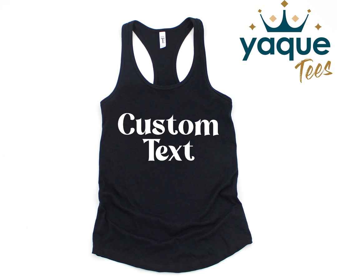Custom Text Tank, Custom Vacation Tank, Custom Women Workout Tank Top ...