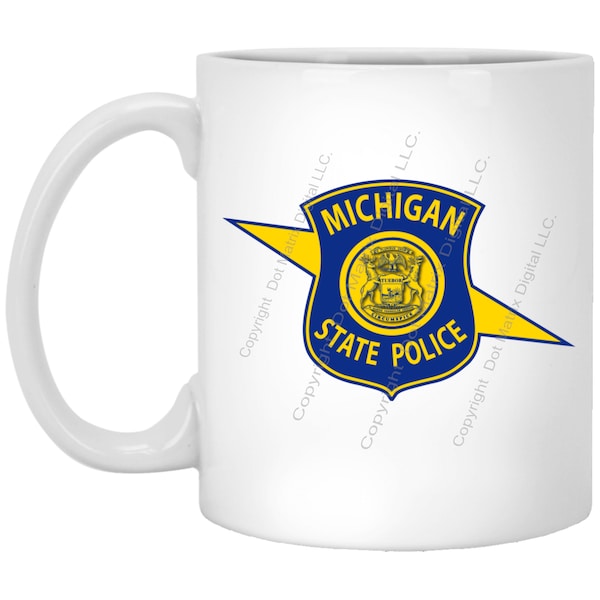 Michigan State Police Badge Svg - Etsy